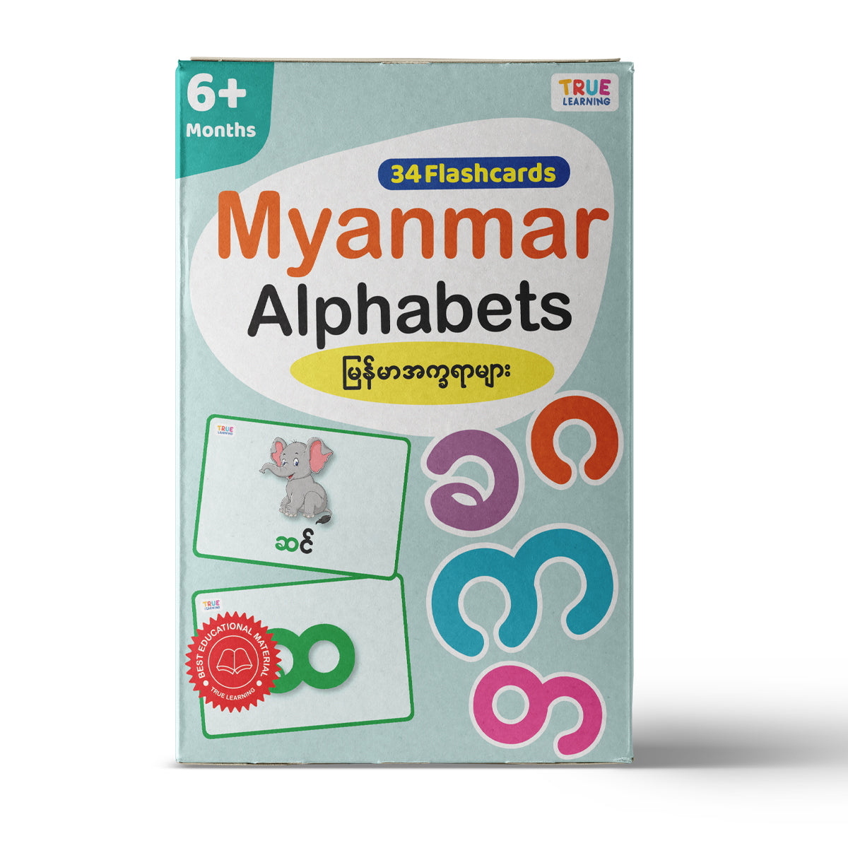 Myanmar Alphabets Flashcards (34 Cards) – True Learning Books - ထူးထူးစာပေ