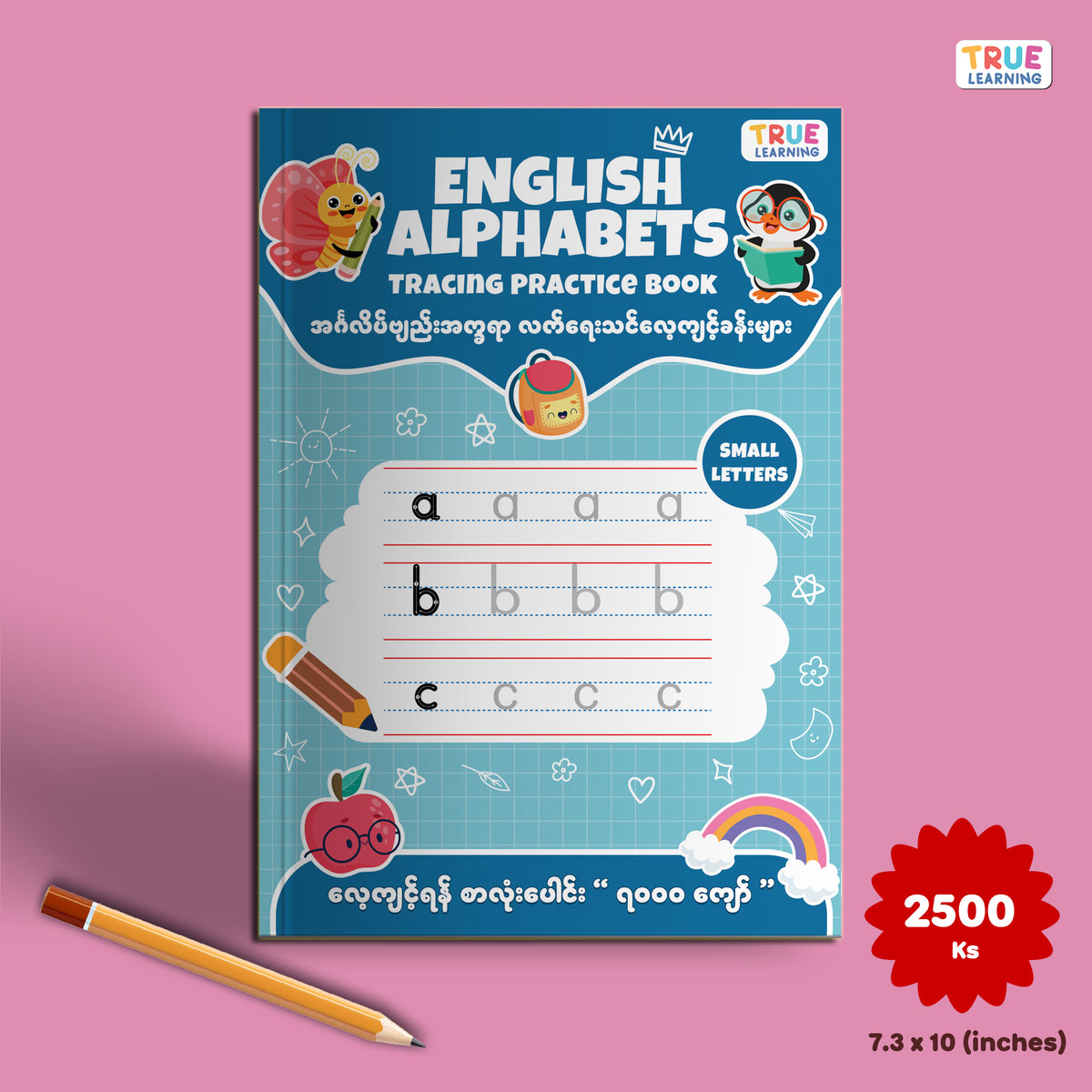 English Alphabets Tracing Practice Book (Small Letter) – True Learning ...