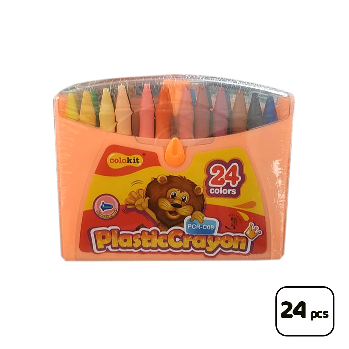 Colokit lion plastic crayon (24 colors) – True Learning Books - ထူးထူးစာပေ